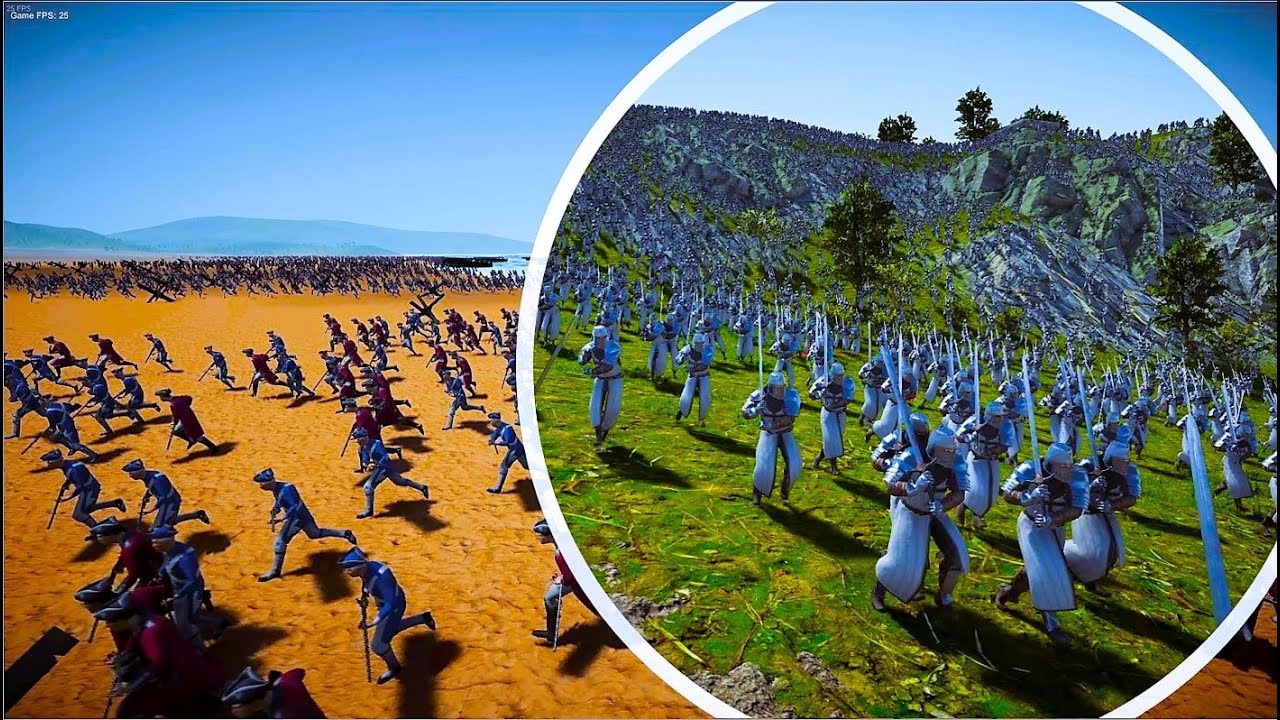 Omaha Beach War Ancient Medieval Vs French British Units - Ultimate Epic Battle Simulator 2 UEBS ...