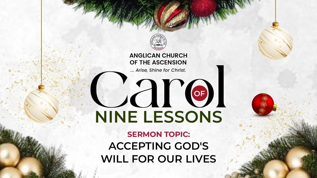 CAROL OF NINE LESSONS | MATTINS | DECEMBER 22, 2024. - YouTube