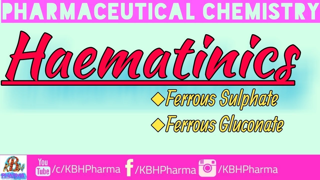 Haematinics | Miscellaneous Compound | Inorganic Chemistry | Dilkhush ...