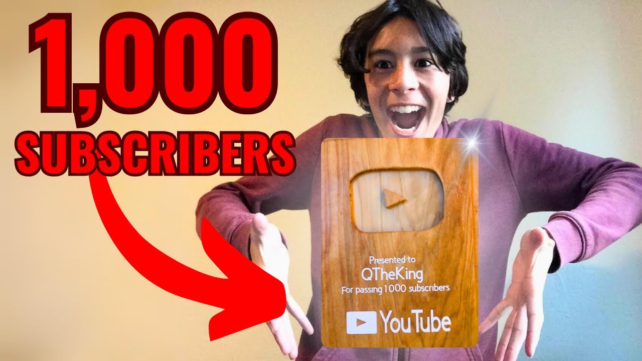 I Made a Play Button for Reaching 1,000 Subscribers!!! - YouTube