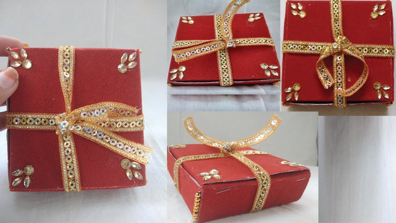 How To Make Gift Box with Waste Notebook | Handmade Decorative Gift Box ...