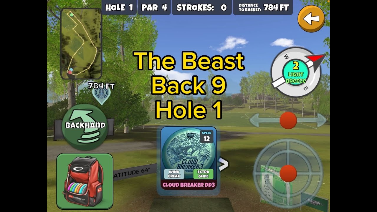 The Beast, Back 9, Hole 1 : Disc Golf Valley - YouTube