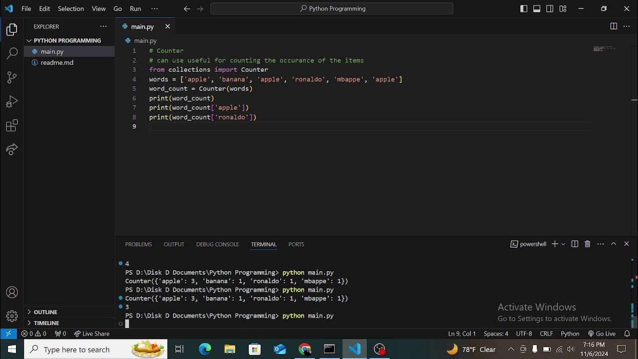 Collection Framework in Python Revising - YouTube