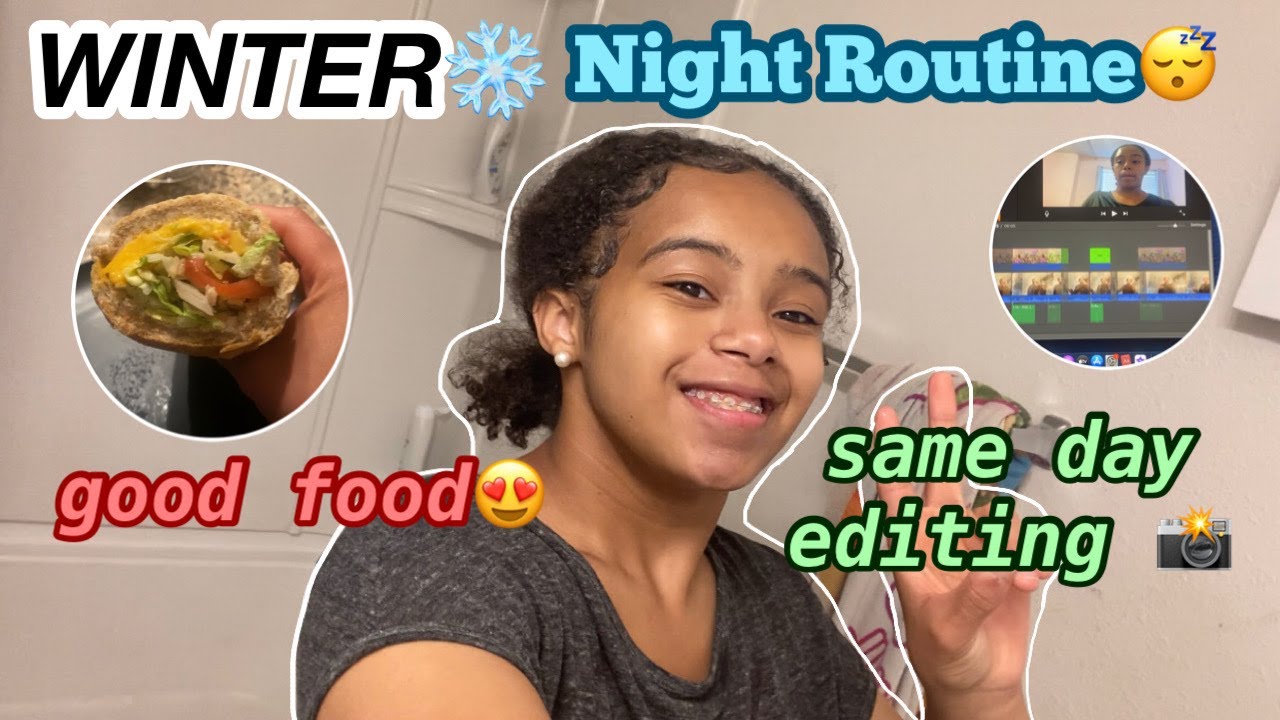 Winter Night Afterschool Routine Homework Edit Skincare More