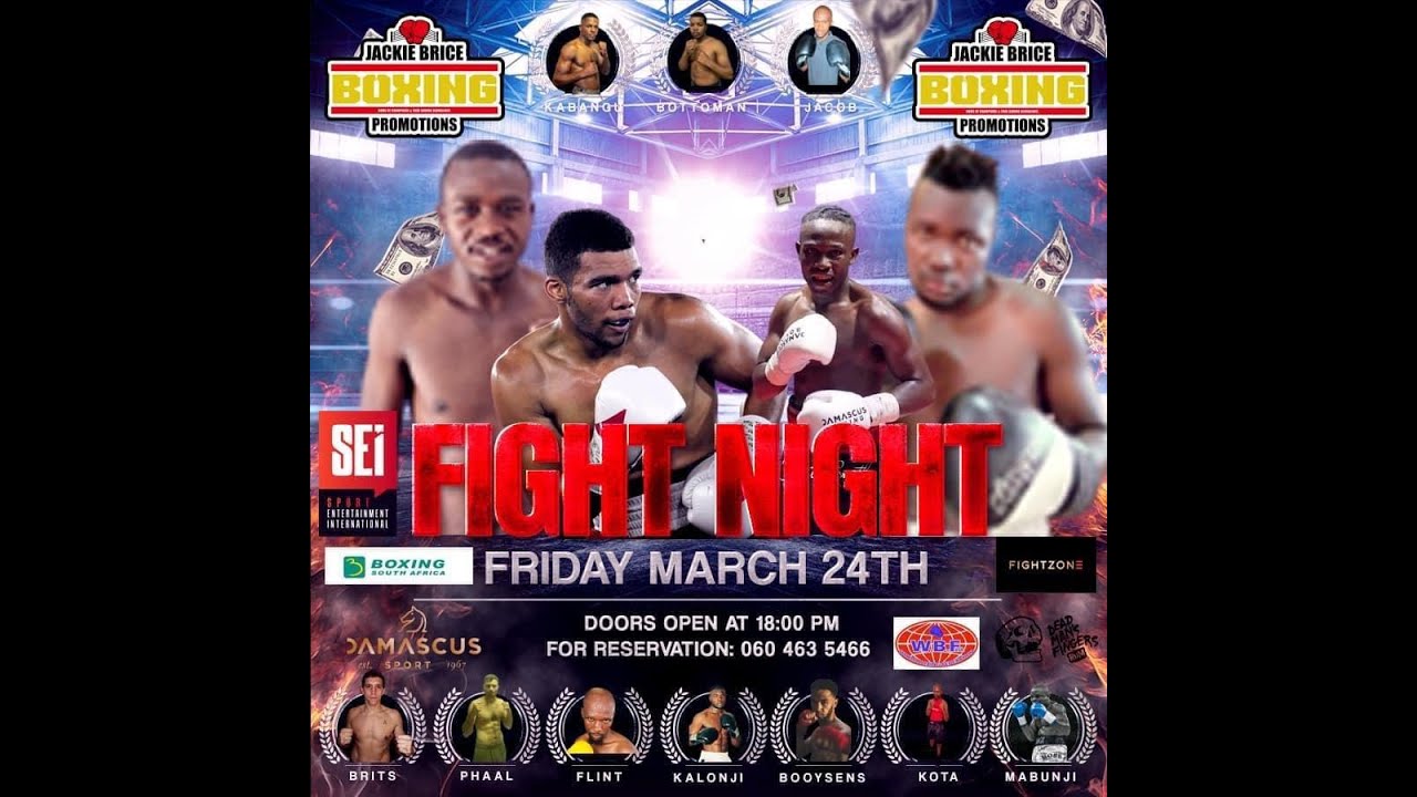 JACKIE BRICE Promotions- Boxing Night - YouTube