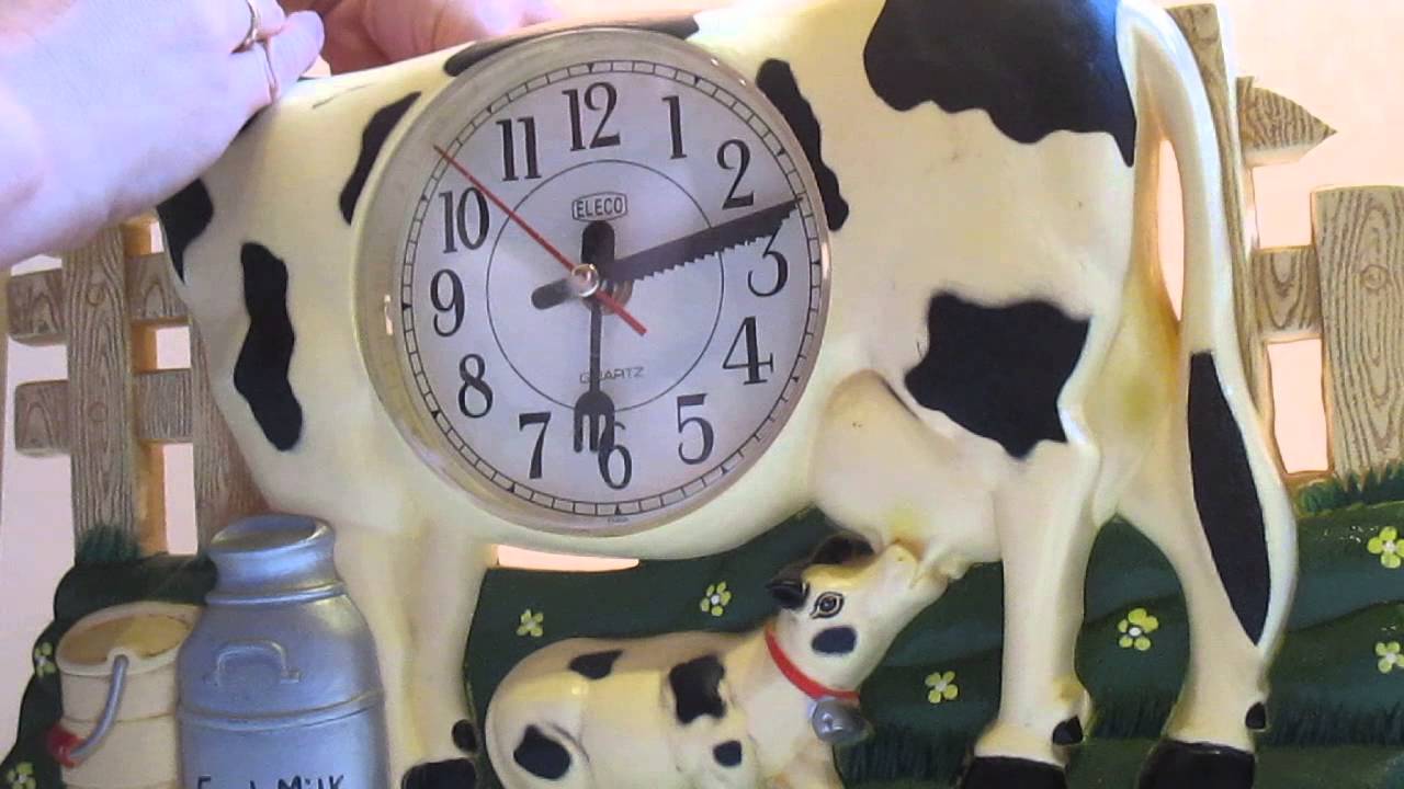 Cow Clock - YouTube