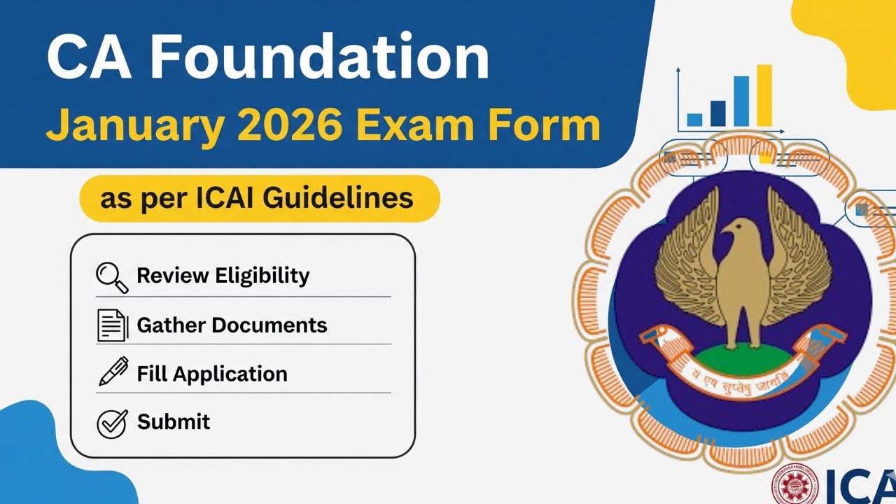 CA Foundation January 2026 Exam Form as Per ICAI Guidelines - YouTube