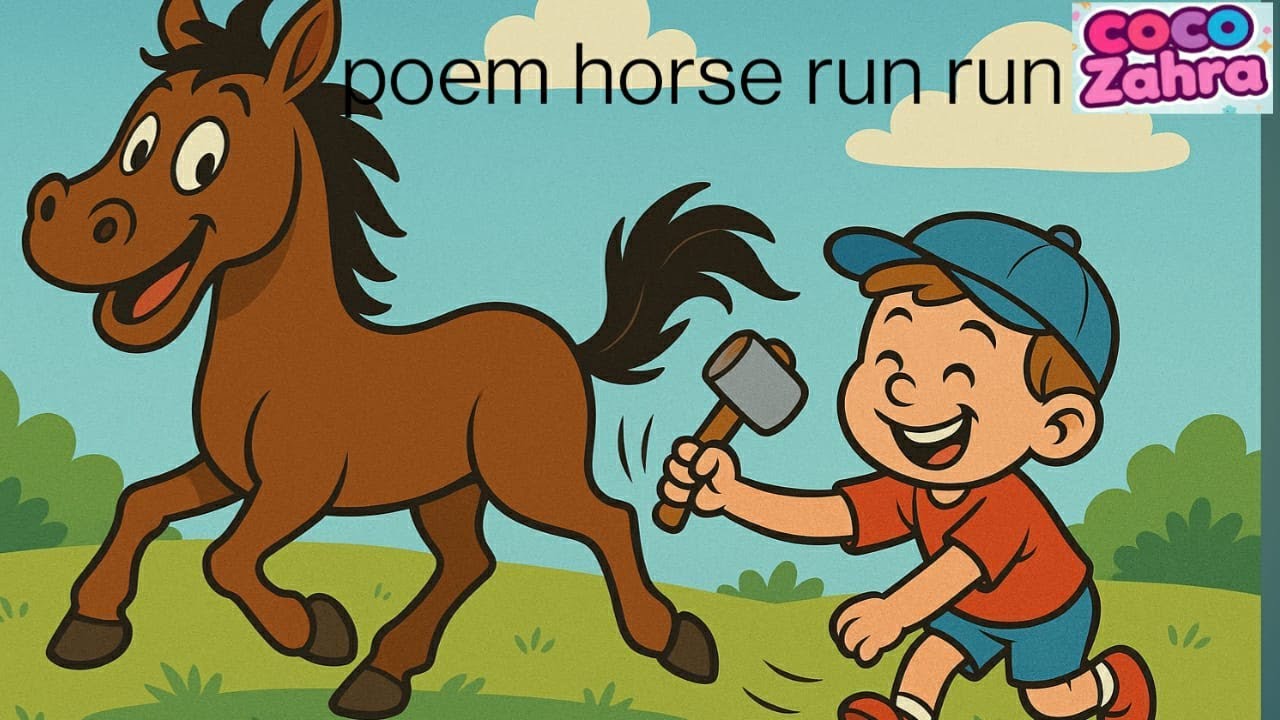 kids poem horse run run#learningpoem #cartoon #cute #baby - YouTube