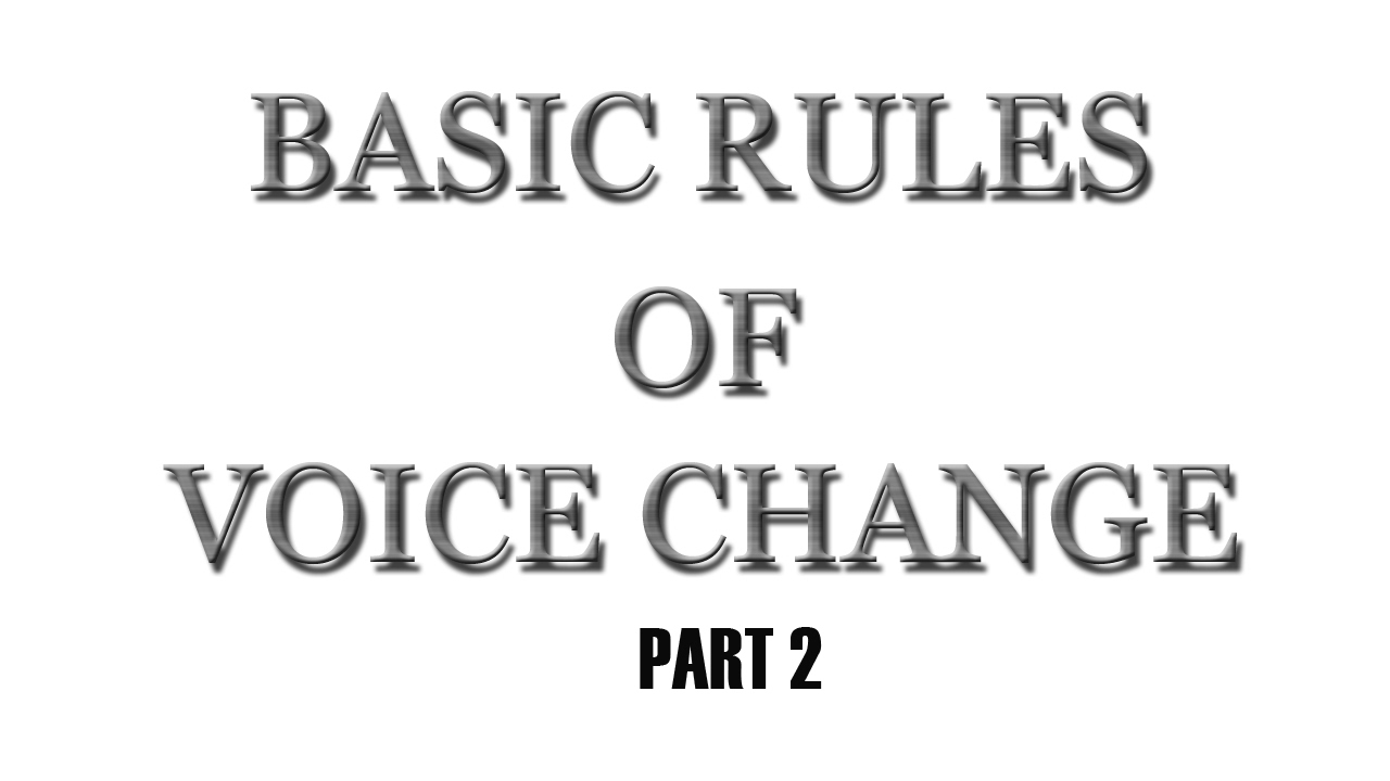Basic Rules of Voice change part 2 || Active Voice and Passive Voice ...