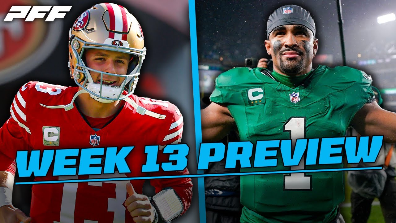 Eagles vs. 49ers Week 13 Game Preview | PFF - YouTube