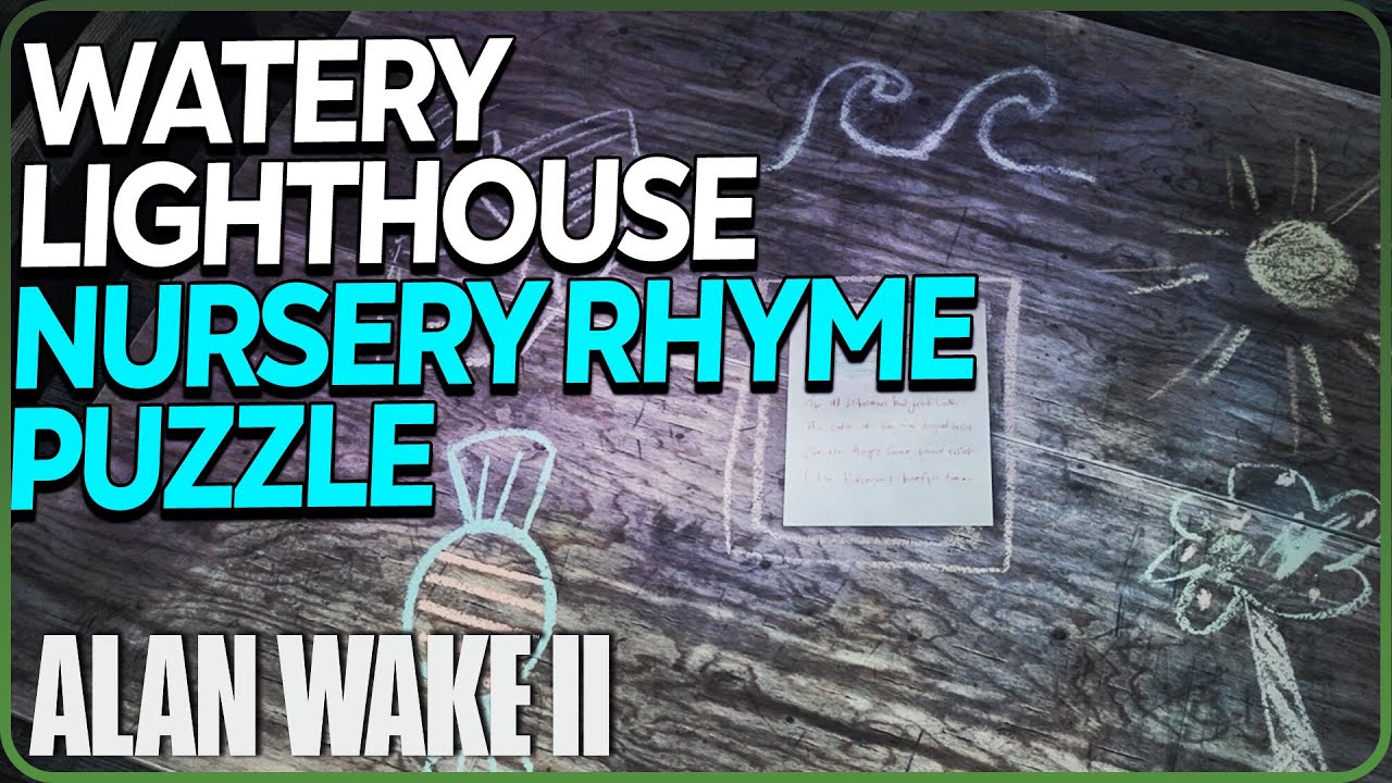 Watery Lighthouse Nursery Rhyme Puzzle Alan Wake 2 - YouTube