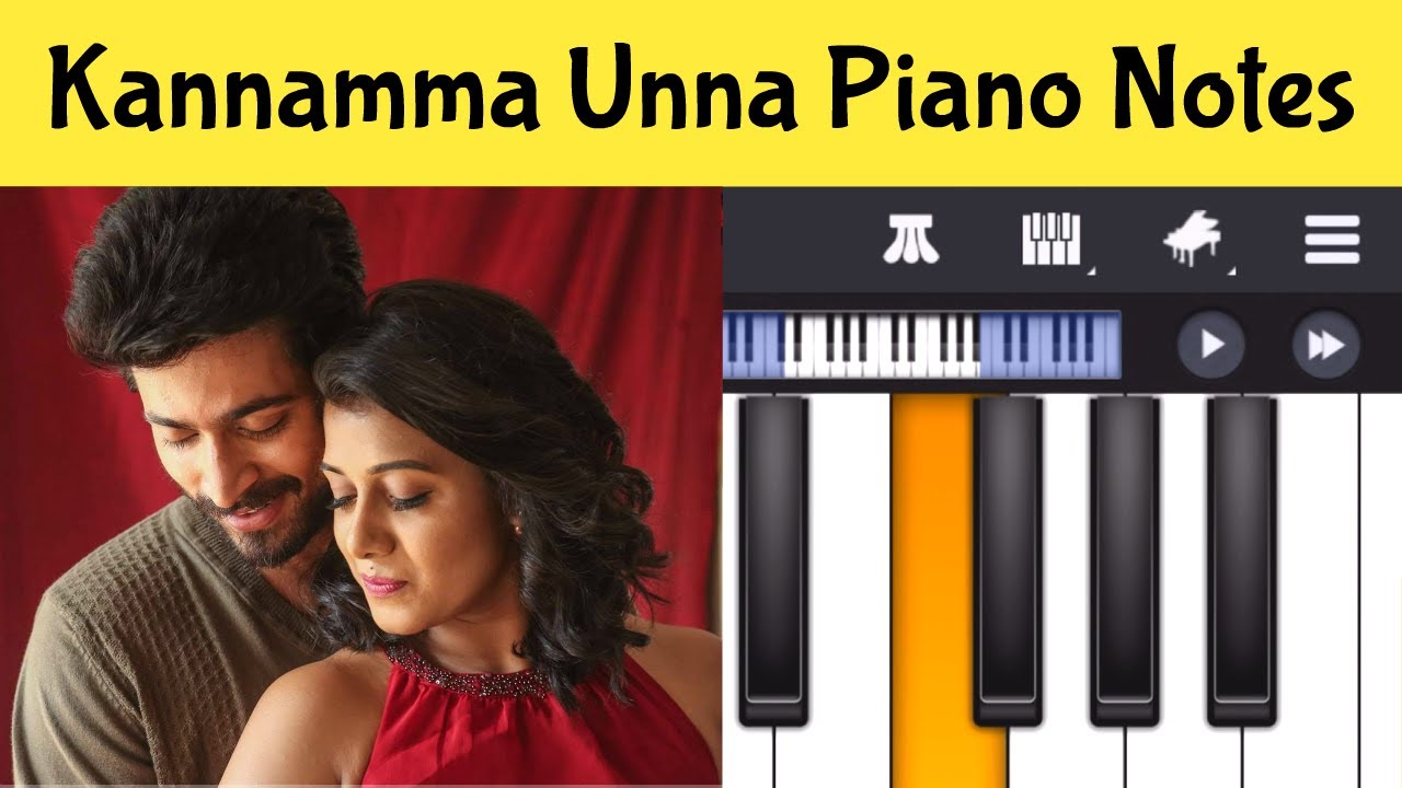 Kannamma Unna Manasil | Ispade Rajavum Idhaya Raniyum | Perfect Piano ...