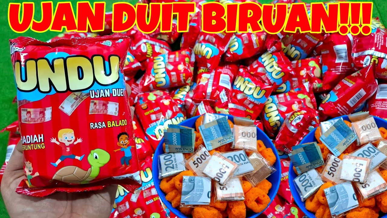 VIRAL!!! BERASA UJAN DUIT BIRUAN!!! UNBOXING CIKI UNDU MERAH BERHADIAH ...