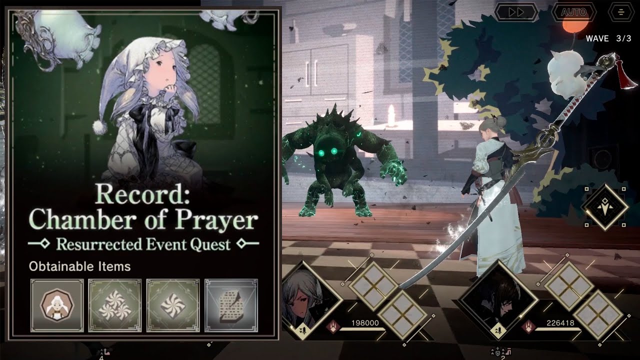 Nier Reincarnation: Chamber of Prayer Quest Ex Lv250 - YouTube
