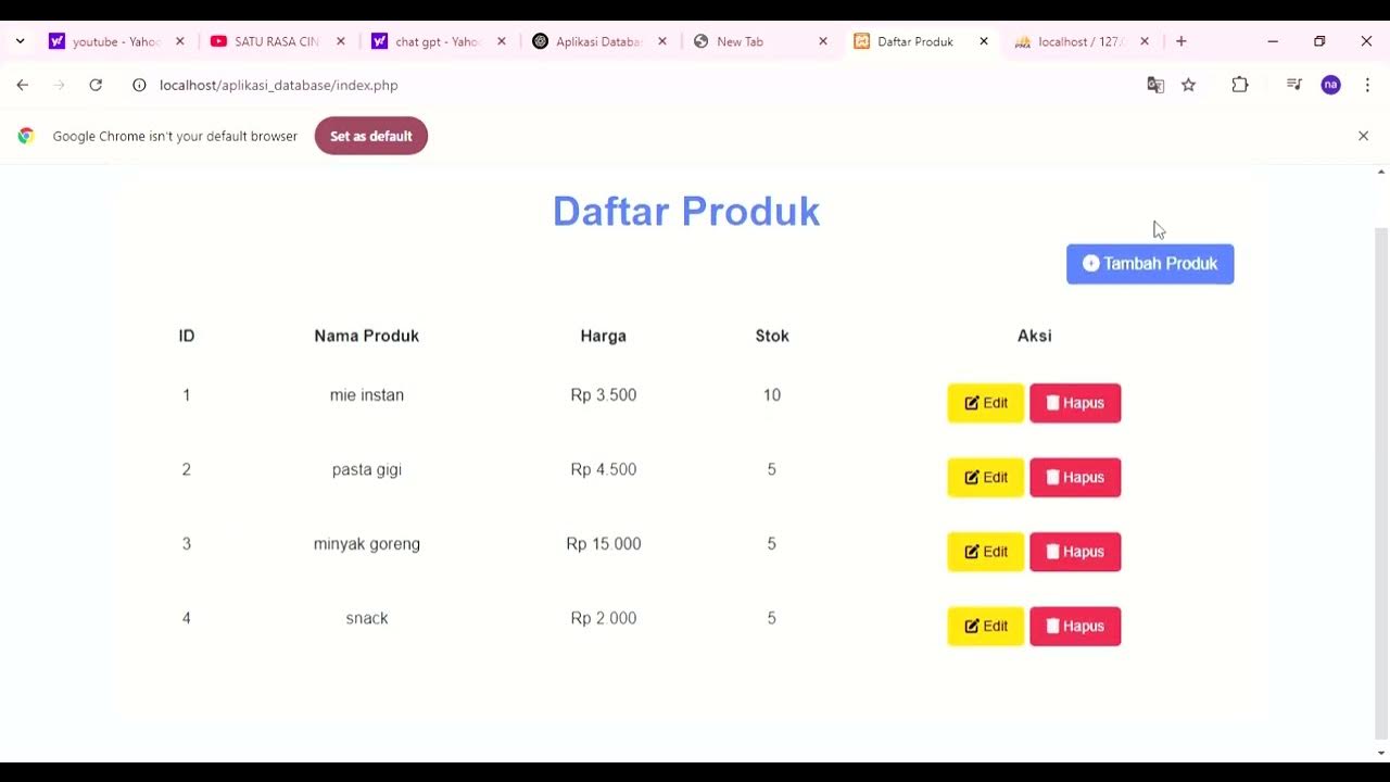 TUGAS PEMROGRAMAN WEB - YouTube