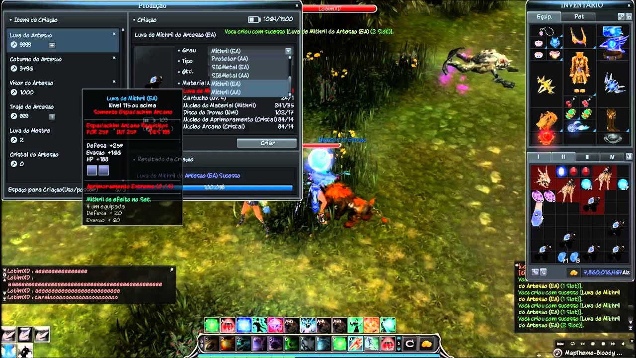 Cabal Online - Craft de Luva Mithril - YouTube