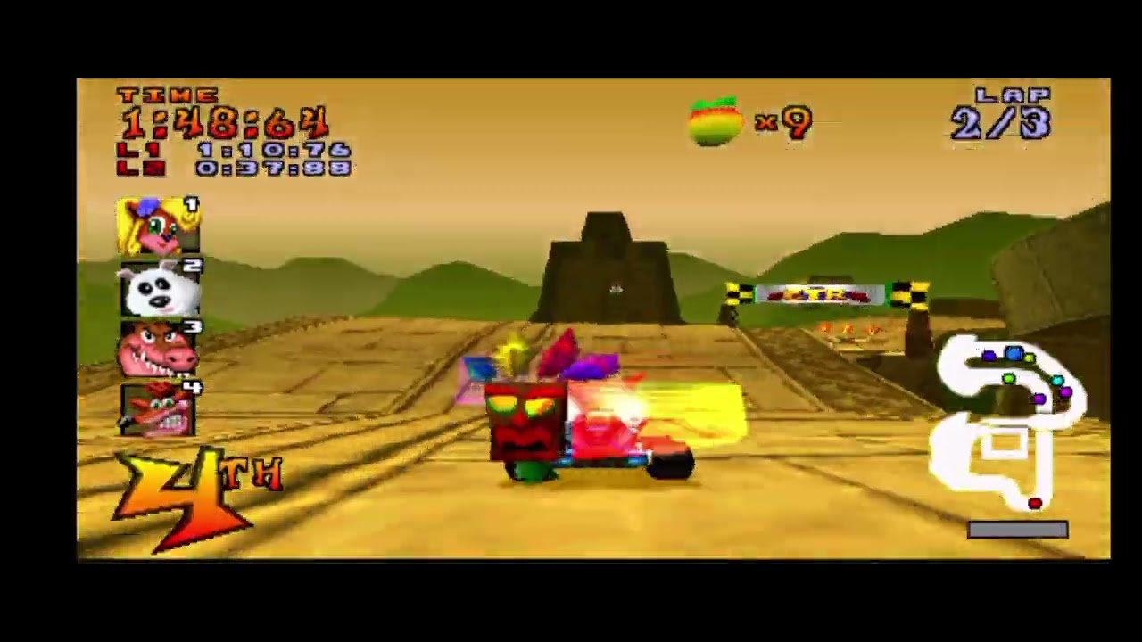 Papu's Pyramid - Adventure Mode - 15% - Crash Team Racing (PS1 Gameplay ...