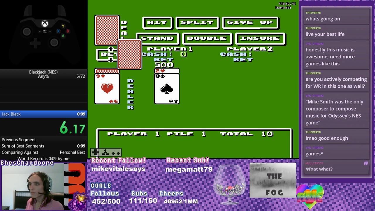 Blackjack (NES) Speedrun WR 8s by ShesChardcore - YouTube