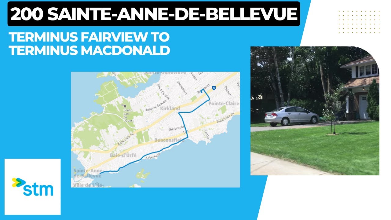 STM 200 Sainte-Anne-de-Bellevue - Terminus Fairview To Terminus ...