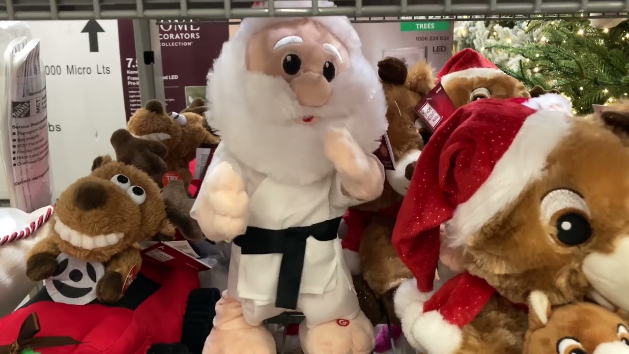 Gemmy | Animated Plush | Kung Fu Santa - YouTube