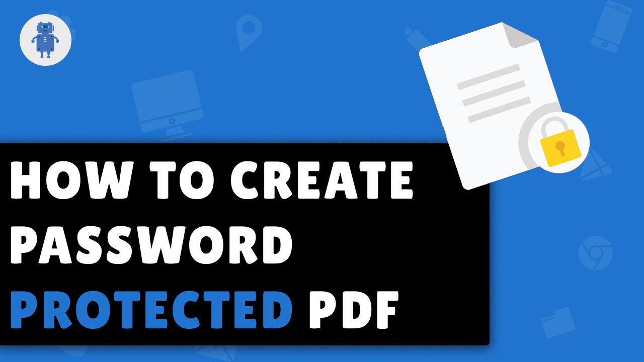 How To Create Password Protected PDF File [Easily Step-By-Step] - YouTube