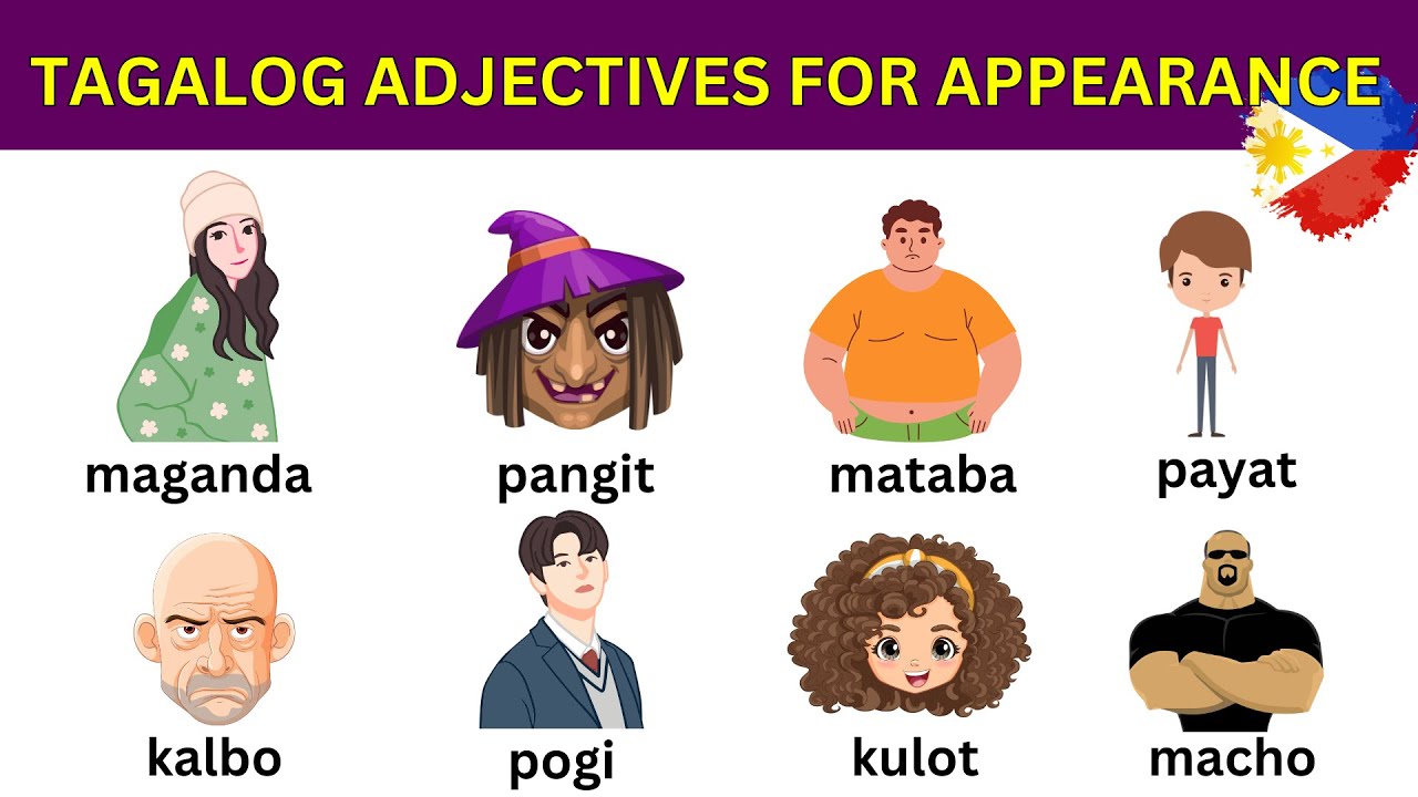 Describing Appearance in Tagalog | Filipino Adjectives for Beginners ...