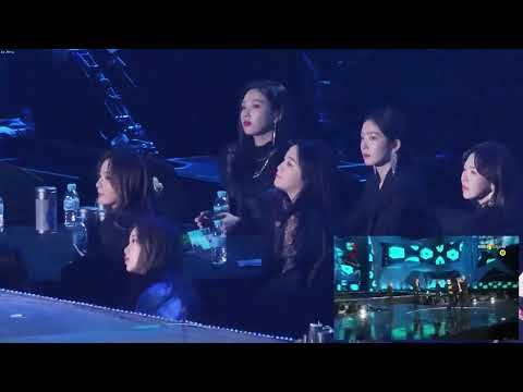 Red Velvet reaction to BTS Idol in SMA 2019 @190115