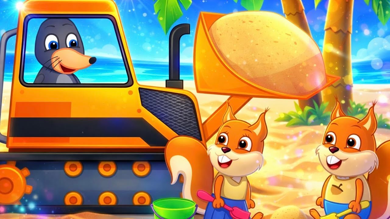 Bridie Squirrel in English - SAND BOSS - Cartoon for Kids 4K - YouTube