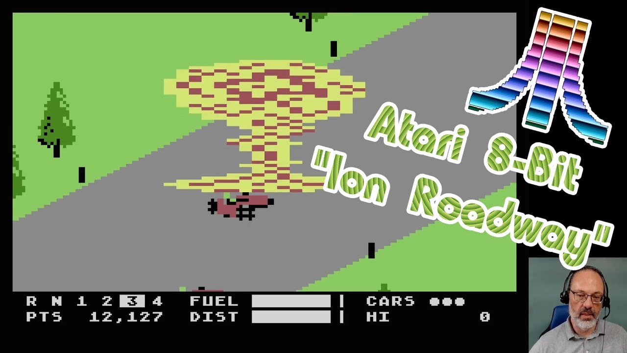 Atari 8-Bit Game Play, Ion Roadway - YouTube