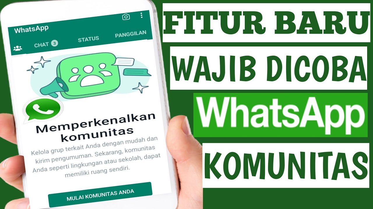 fitur baru wa komunitas | fitur whatsapp komunitas - YouTube