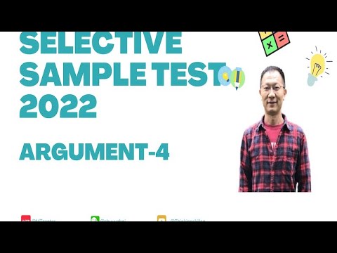 Selective Sample Test - Argument-4 - YouTube