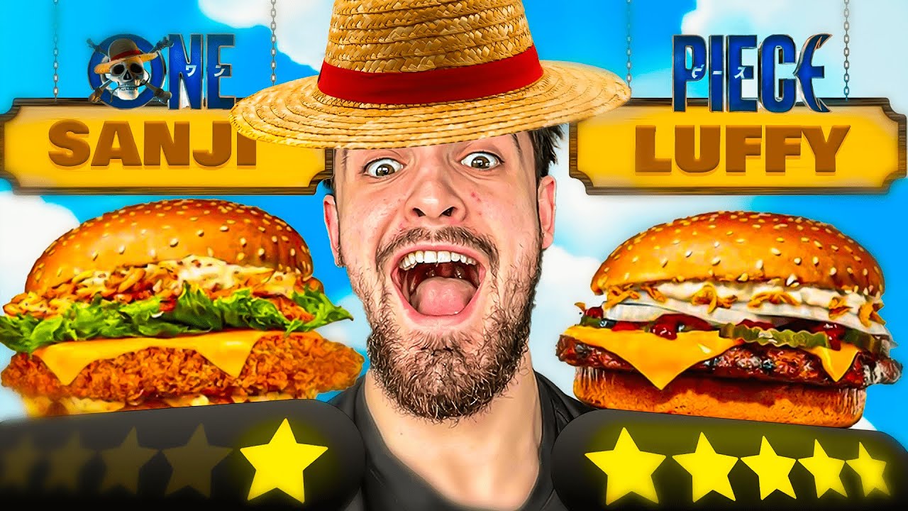 Je TESTE Les BURGERS ONE PIECE de BURGER KING ( Burger Sanji & Luffy) 🍔 ...