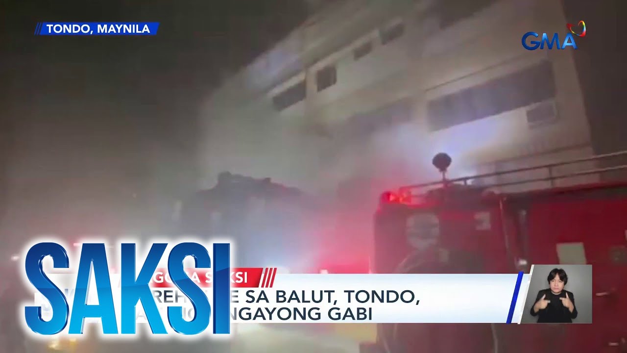 Warehouse sa Balut, Tondo, nasunog ngayong gabi | Saksi - YouTube