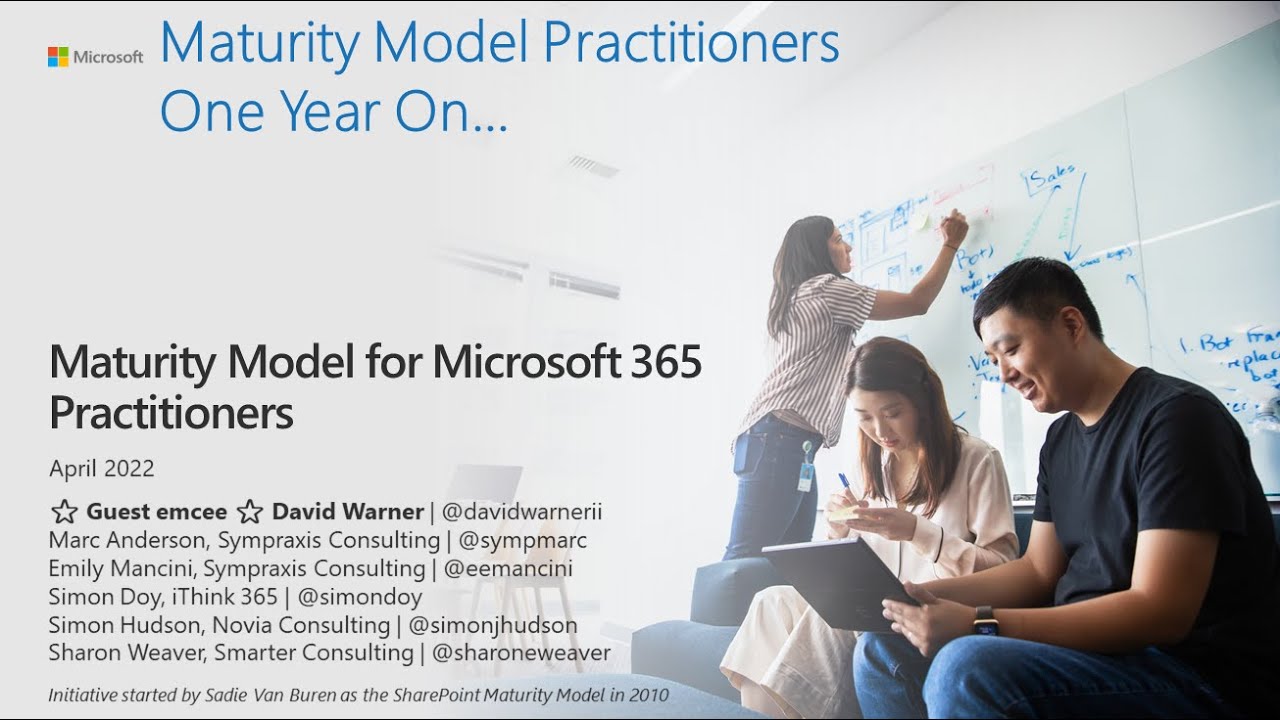 Microsoft 365 Maturity Model - April 2022 - YouTube