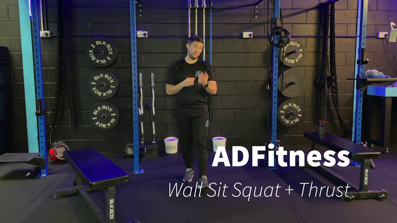 Wall Sit Squat Thrust - YouTube