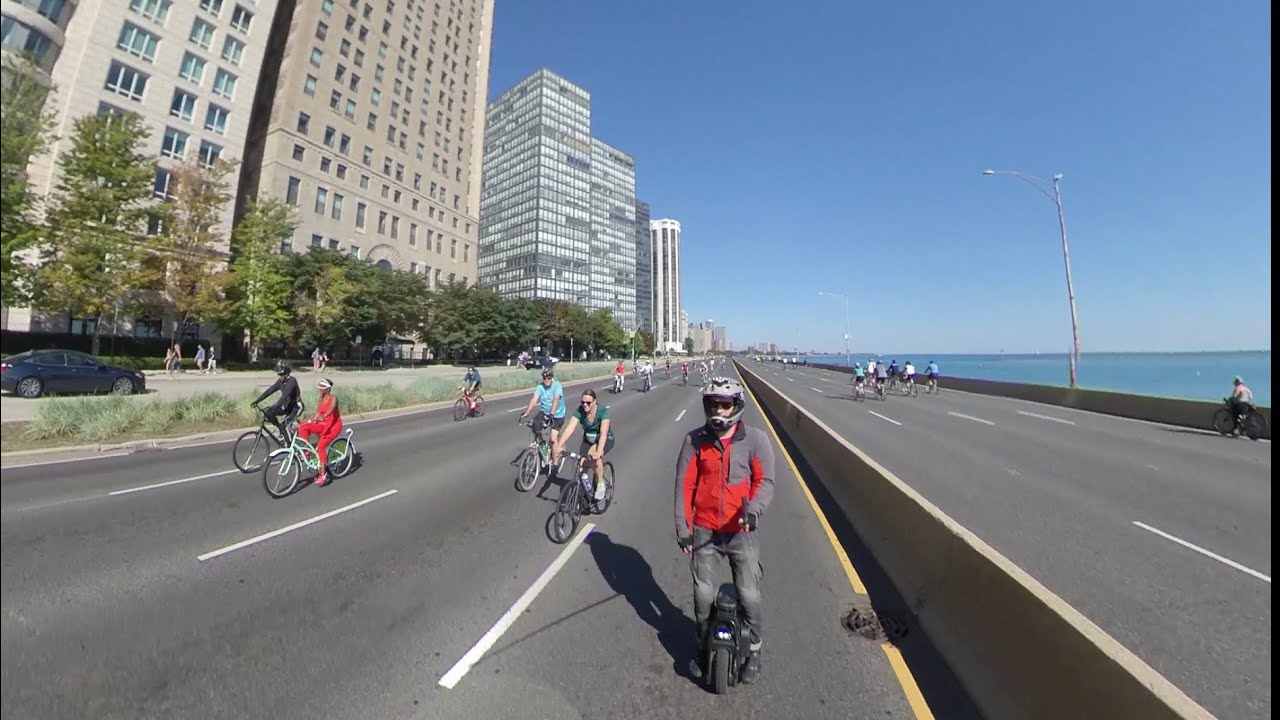 Lake Shore Drive Speed Run // Bike the Drive 2021 - YouTube