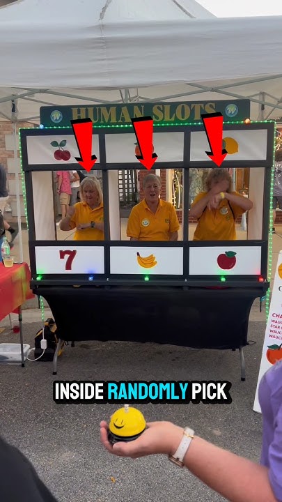 The World's First Human Slot Machine! | 50% Goes to Charity! #Carnival ...