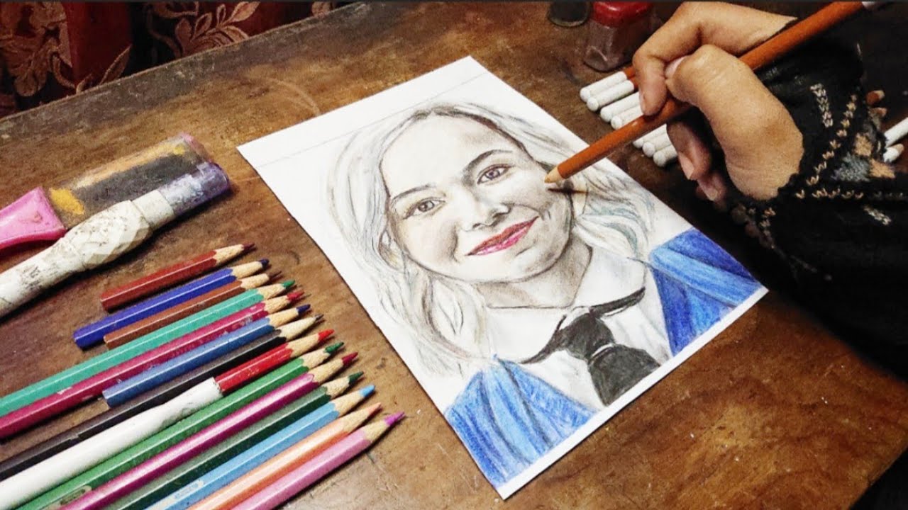 Drawing Enid fro. wednesday - YouTube