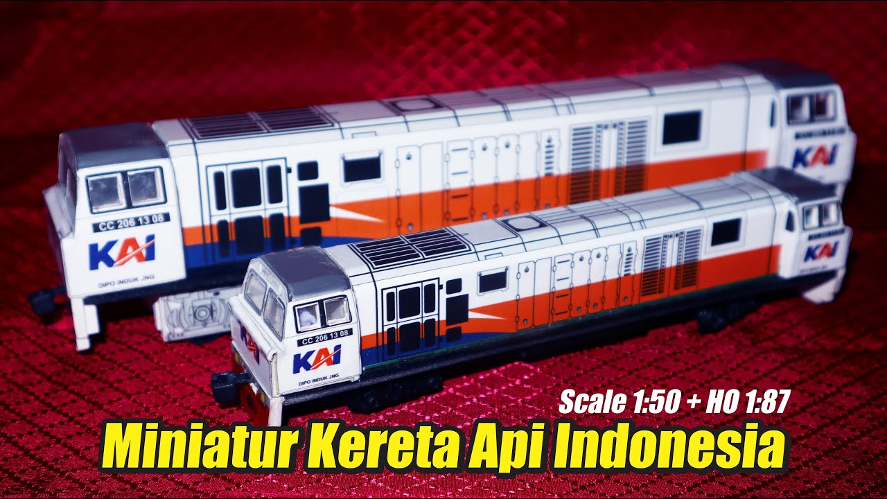 Miniatur Kereta Api Indonesia - Custom Handmade - YouTube