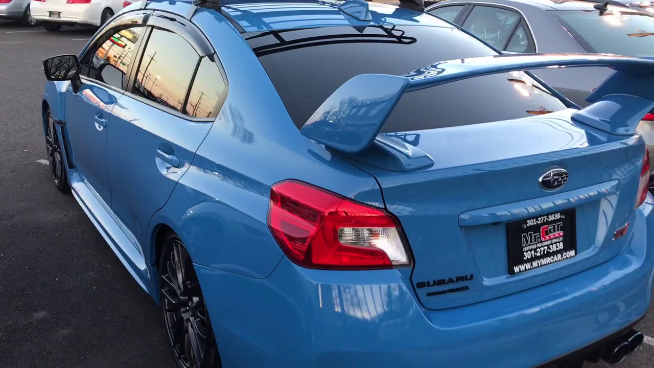 MR CAR TEMPLE HILLS 2016 Subaru WRX STi Hyper Blue - YouTube