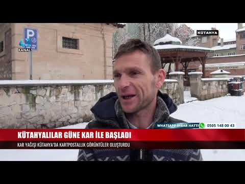 KÜTAHYALILAR GÜNE KAR İLE BAŞLADI
