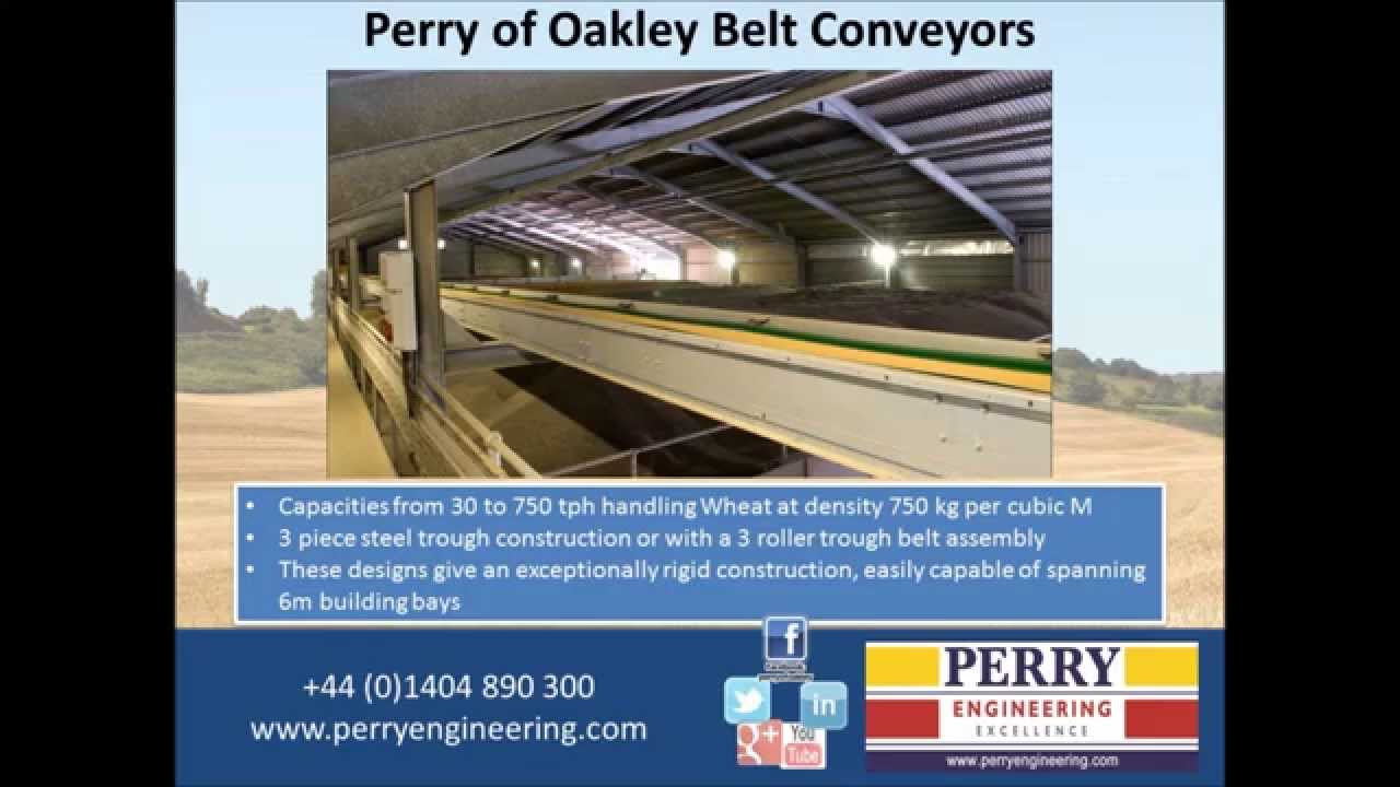 Belt Conveyors - Grain & Bulk - Perry of Oakley - YouTube