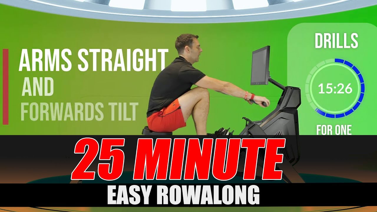 25 minute Rowing Workout - Easy Row with Technique Drills - YouTube