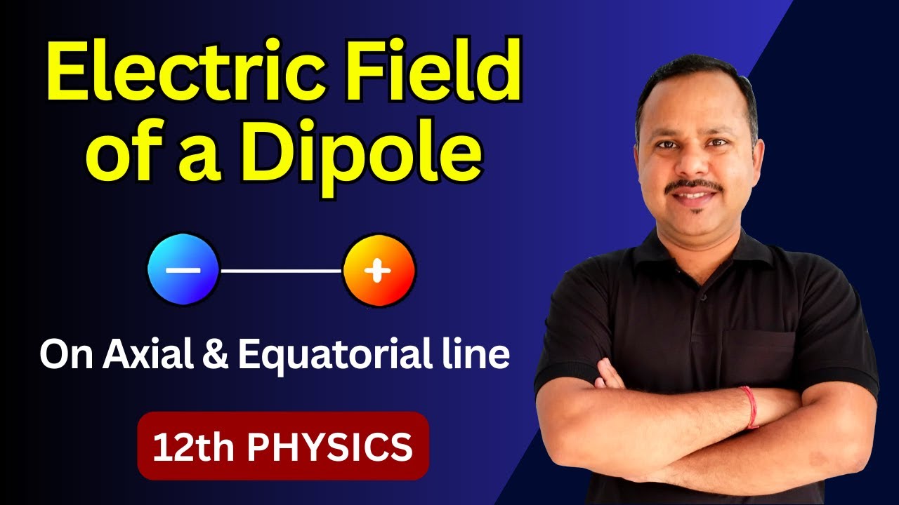 Dipole Electric field on Axial & Equatorial line | Electric charges and ...
