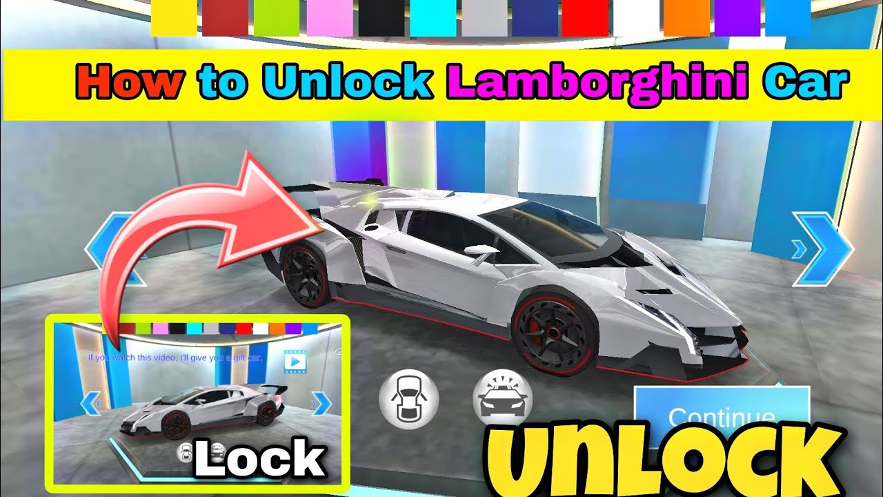 How to Unlock LAMBORGHINI Car In 3d driving class game😱|| UNKNOWN AYAN ...