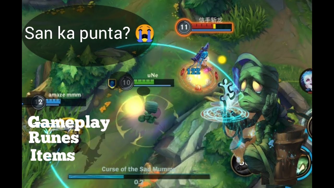 AMUMU TANK BUILD | LEAGUE OF LEGENDS WILD RIFT | GAMEPLAY | BEGINNERS ...