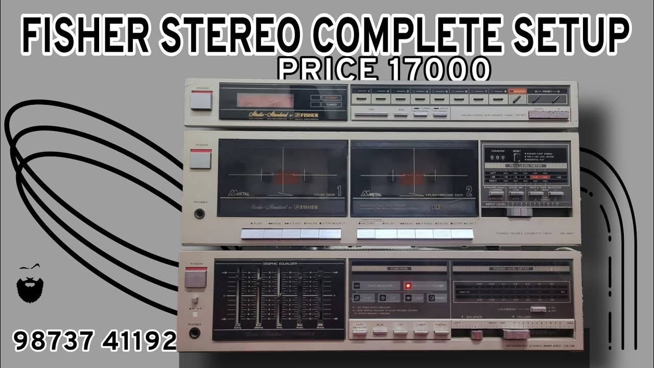 Fisher Stereo complete Setup For sale my contact 9873741192 - YouTube