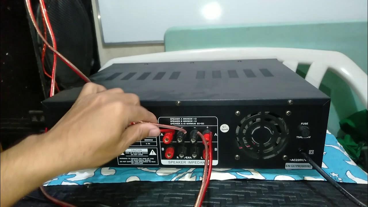 TAMANG PAGKABIT NG SPEAKERS SA AMPLIFIER - YouTube