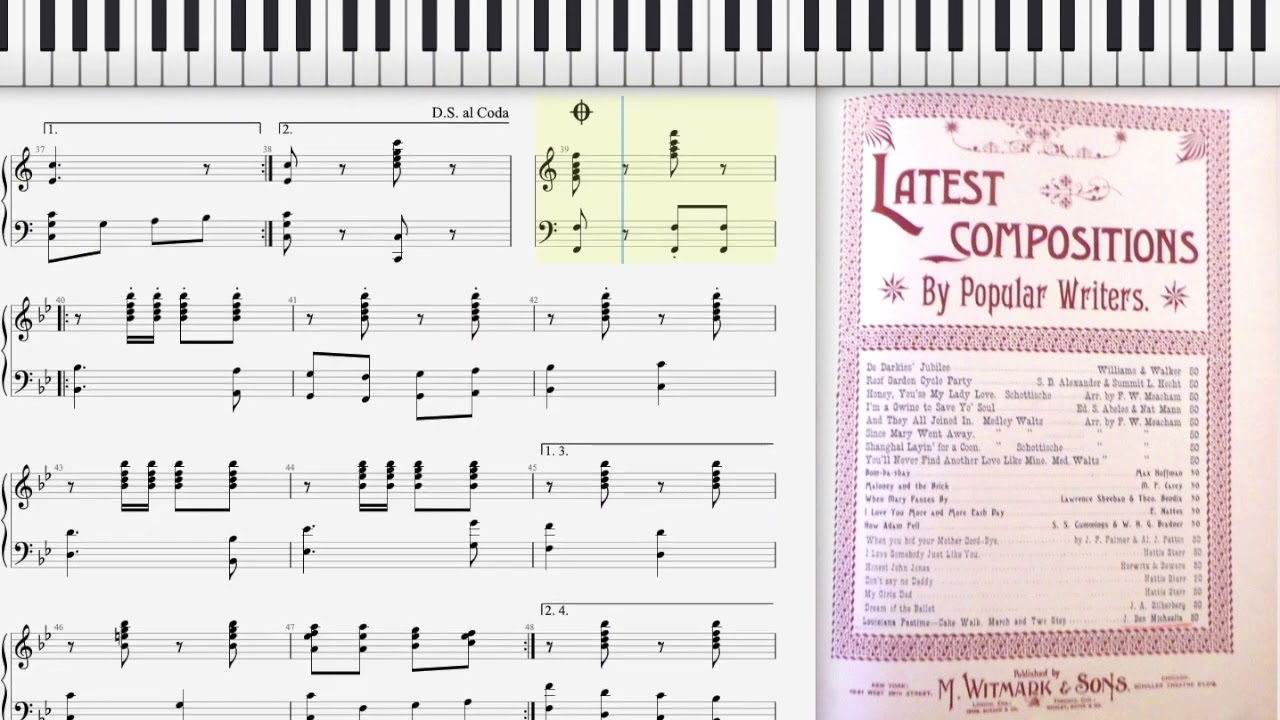 Barnyard Frolics by John Bratton (1901, Ragtime piano) - YouTube