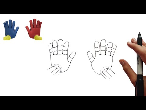 Drawing Players Hand ( Grab Pack ) Poppy Playtime - YouTube
